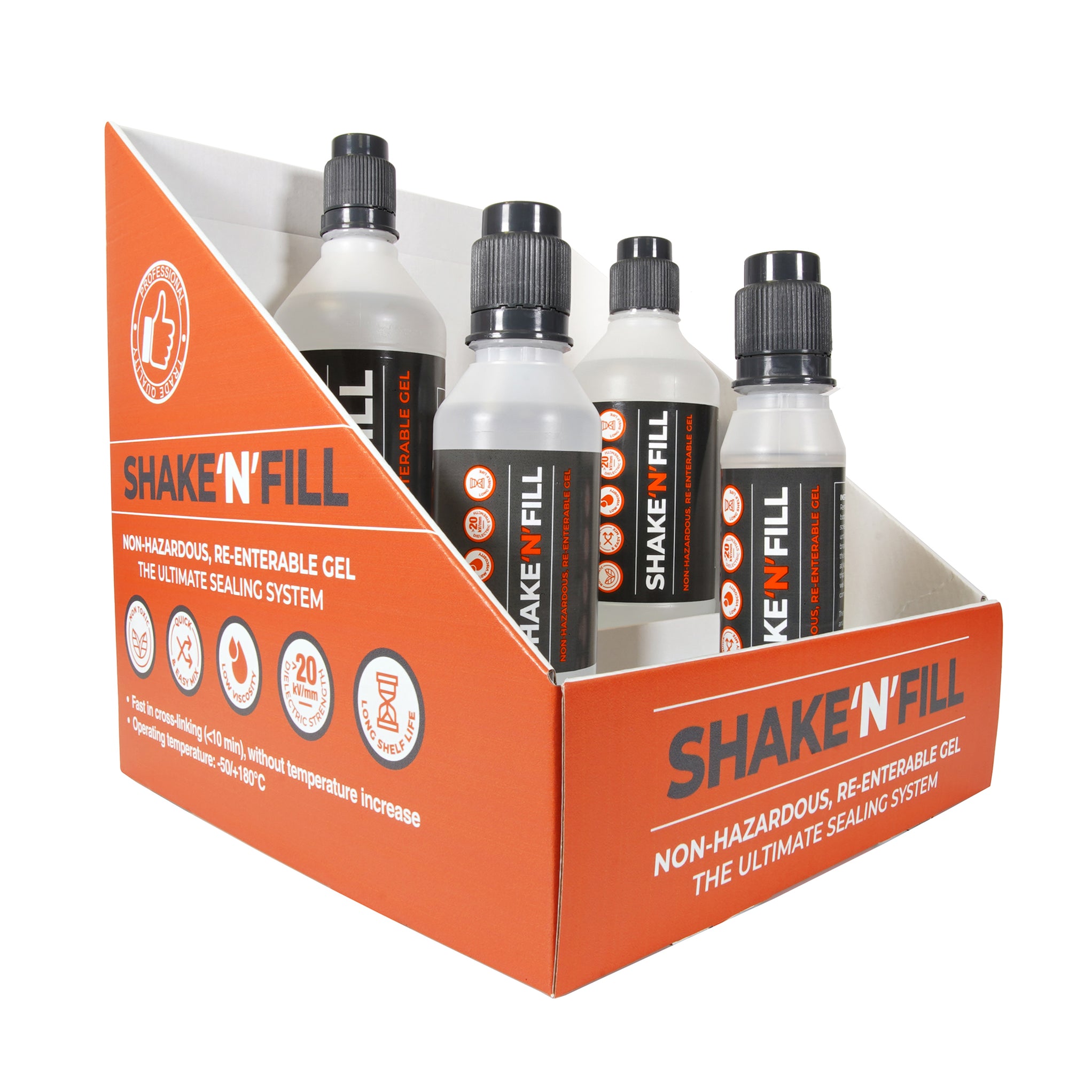 Shake'N'Fill ReEnterable Clear Gel | Silicone Gel, Twist, Shake & Go ...